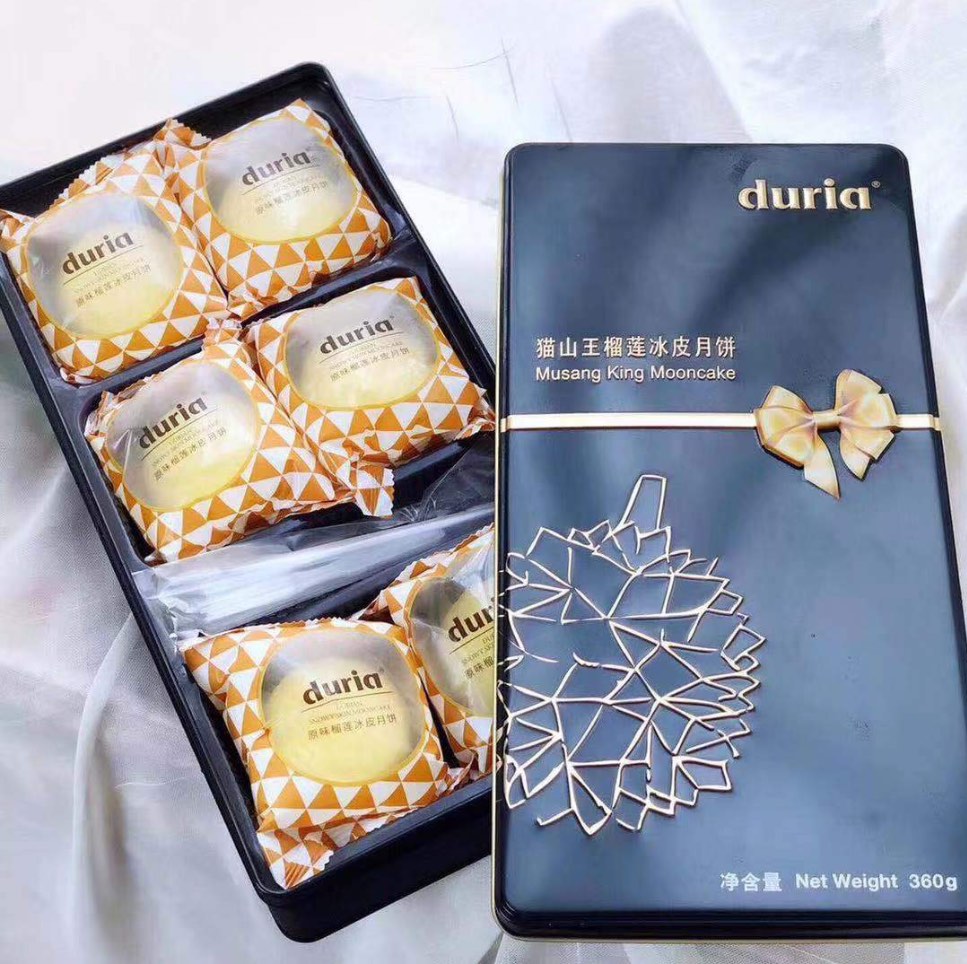 [SEASONAL OFFER] Duria Musang King Snowskin Durian Mooncake, Food ...