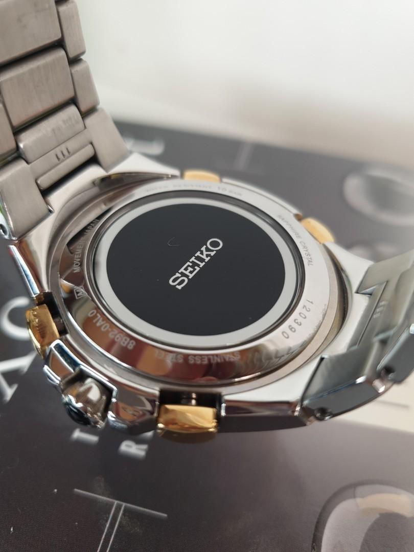 Seiko SSG010 Coutura Men's Radio Sync Solar Chronograph 44.5mm Quartz ...