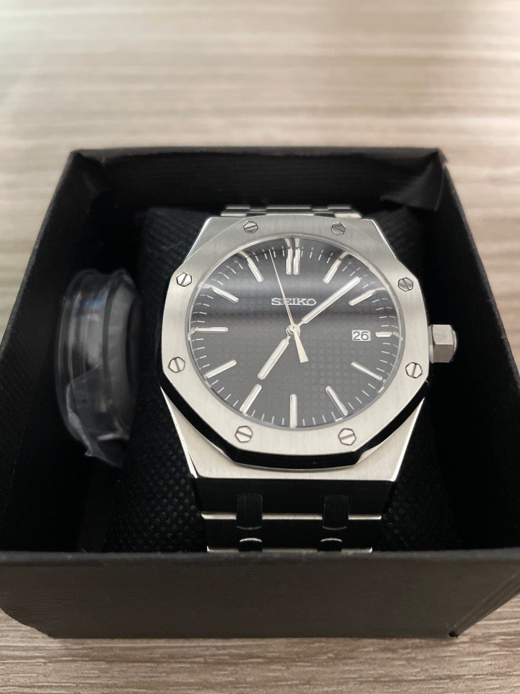 Seiko mod AP Royal Oak, Luxury, Watches on Carousell