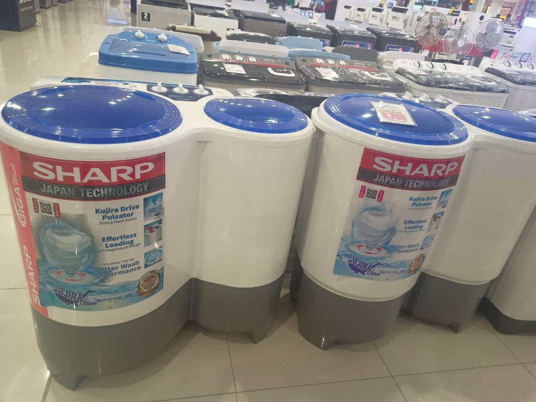 SHARP TWIN TUB WASHING MACHINE, TV & Home Appliances, Washing Machines ...