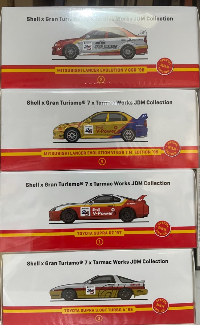 Shell x Grand Turismo 7 x Tarmac Works JDM collection, 興趣及遊戲, 玩具 & 遊戲類 ...