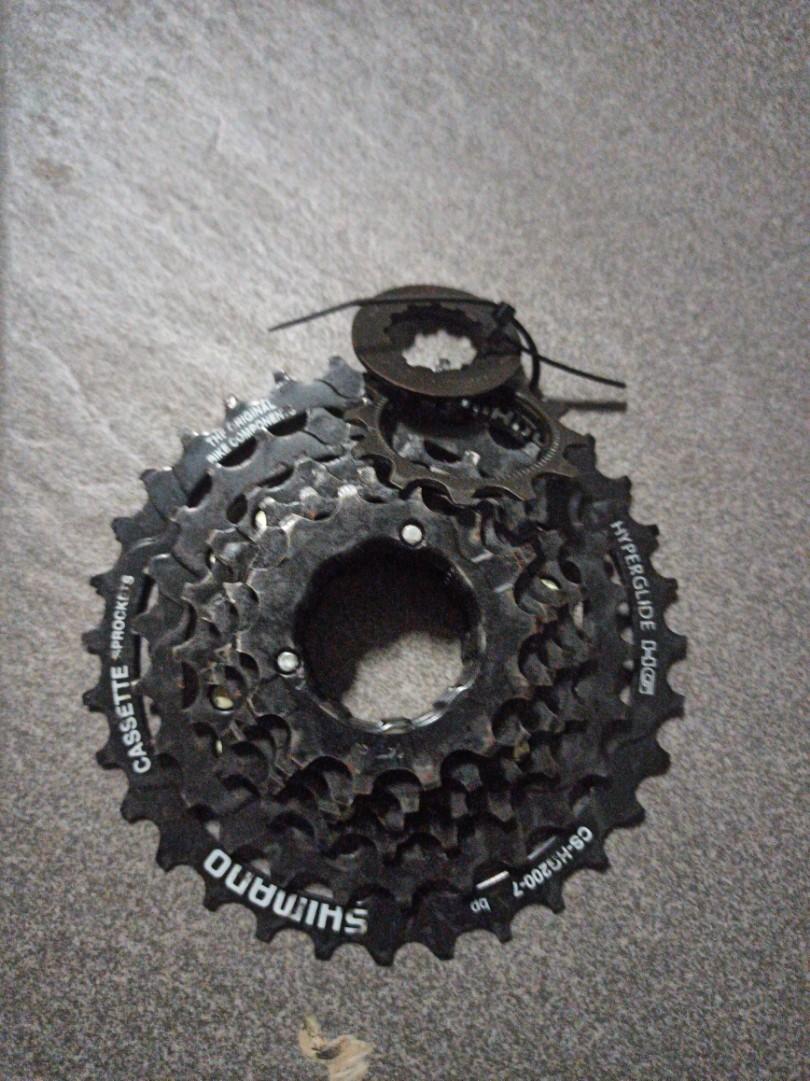 SHIMANO 7 Speed Cassette, Sports Equipment, Bicycles & Parts, Parts ...