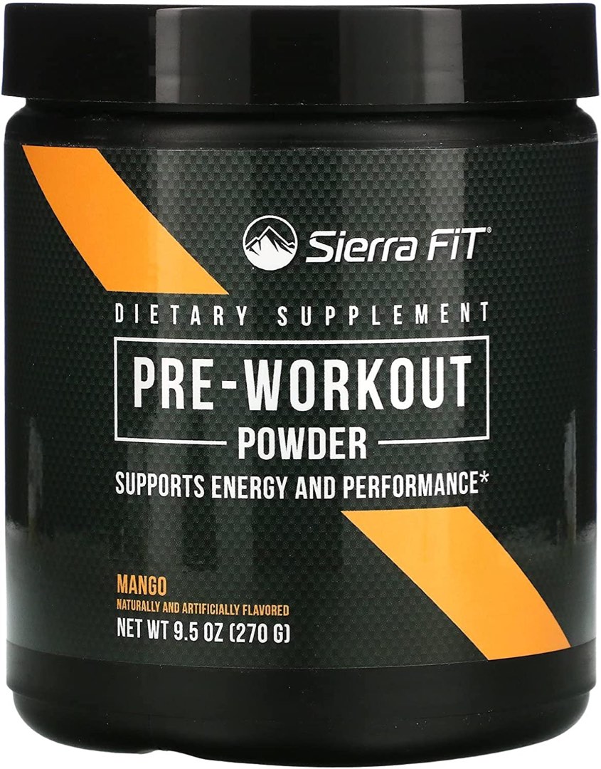 Sierra fit Pre workout, Health & Nutrition, Health Supplements, Sports ...
