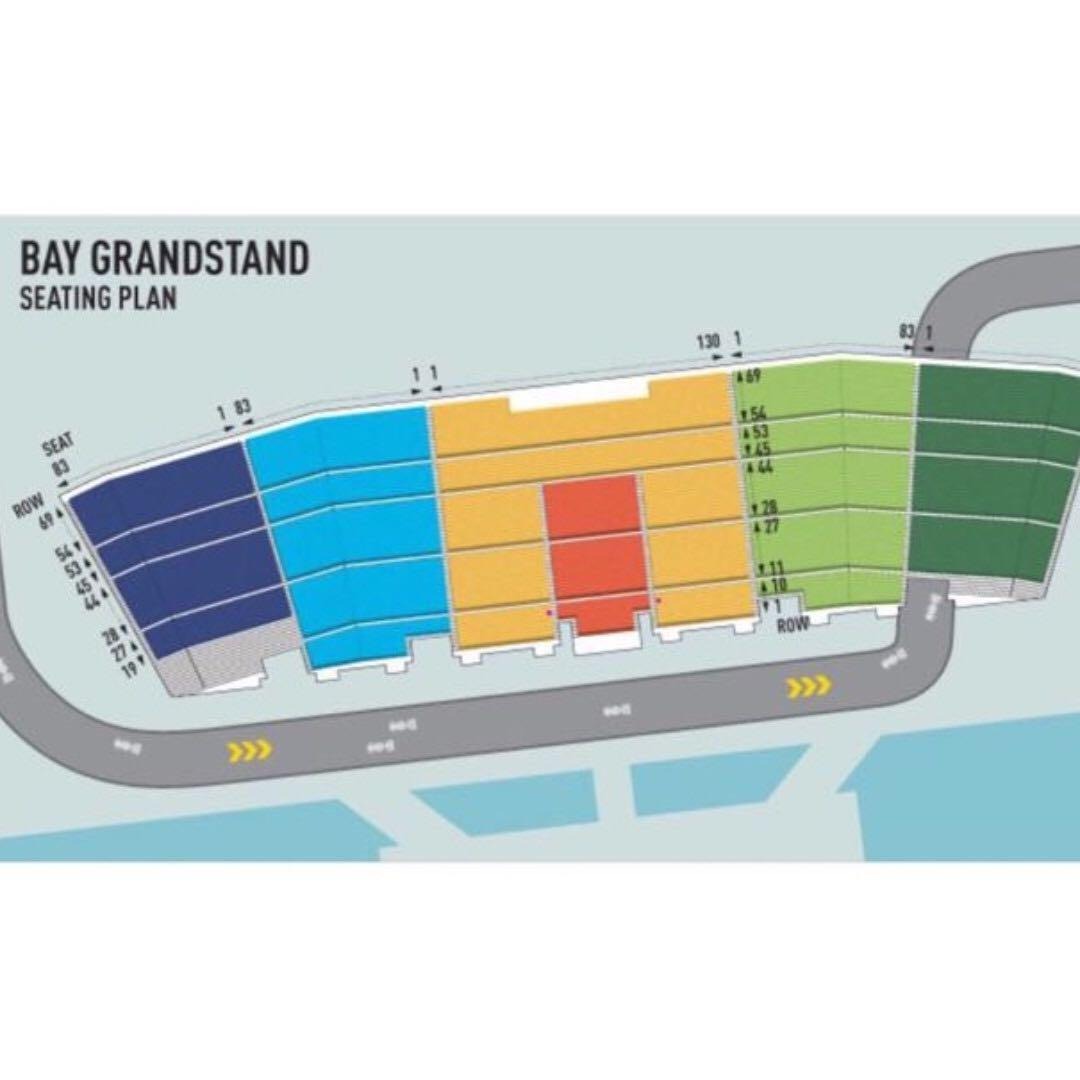 Singapore GP F1 Formula One 2022 Bay Grandstand Pair of tickets 3 Days ...