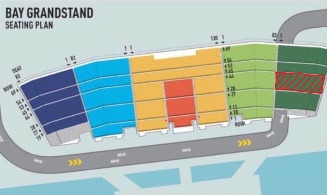 Singapore GP F1 Formula One 2022 Bay Grandstand Ticket, Tickets ...