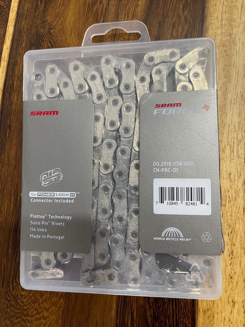 SRAM FORCE CHAIN 12-SPEED (Waxed), Sports Equipment, Bicycles & Parts ...