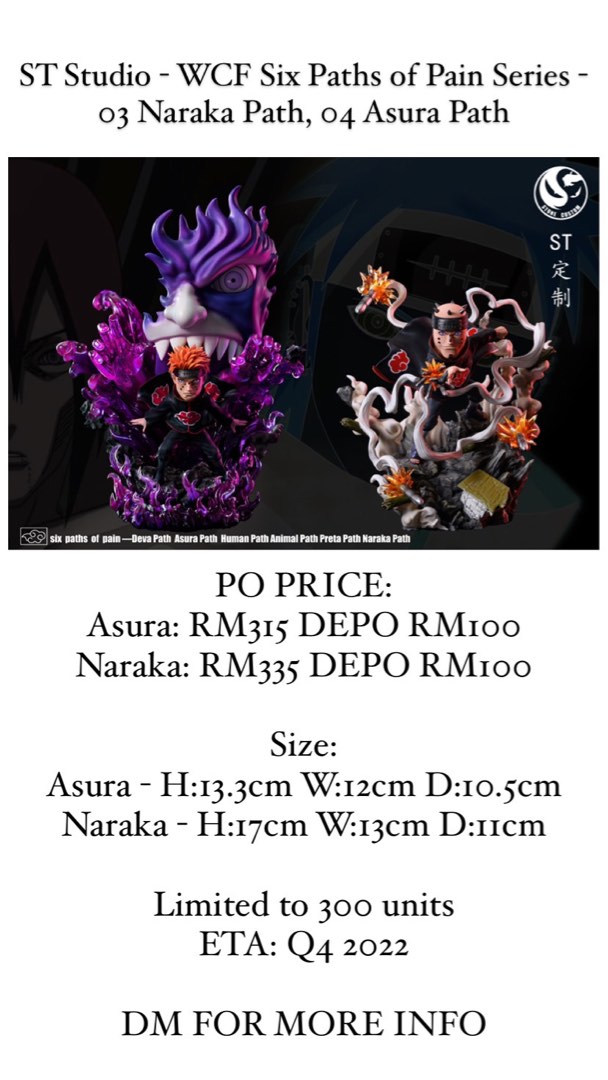 ST Studio - WCF Six Paths of Pain Series - 03 Naraka Path, 04 Asura ...