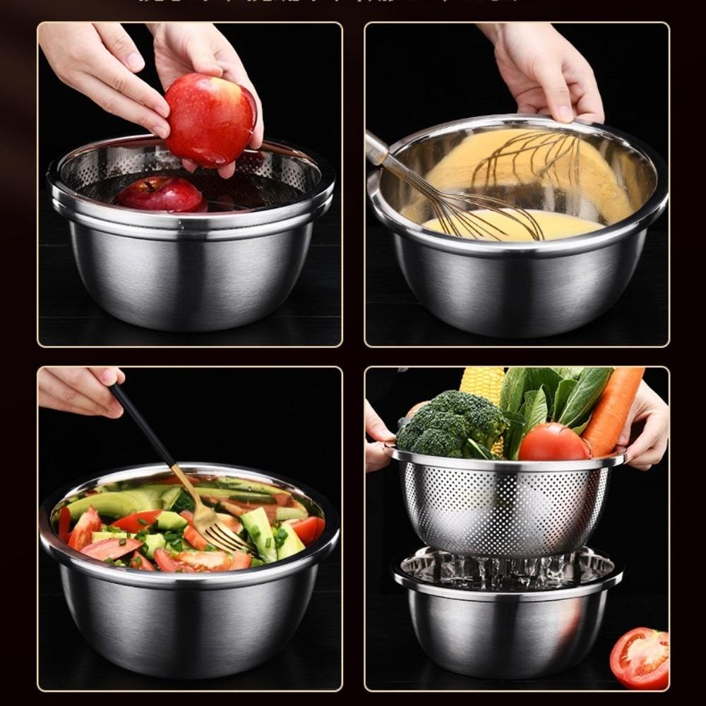 Stainless Steel Strainer & Washing Bowl Kitchen Strainer/Washing Bowl ...