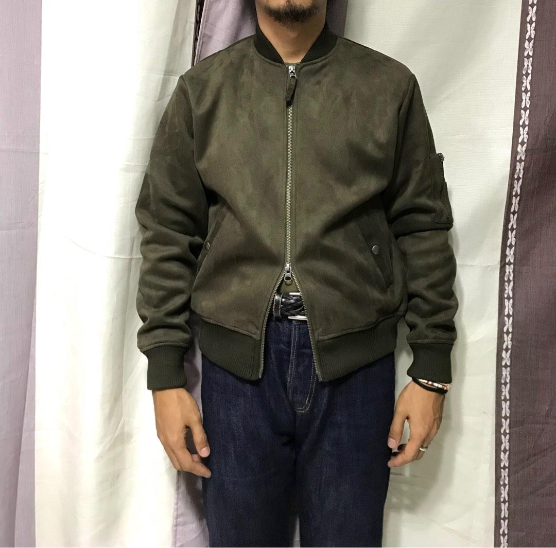 Standard & Contemporary Ciaopanic Suede Bomber Jacket (Vintage FIT ...