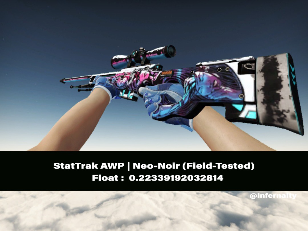 StatTrak AWP Neo Noir FT CSGO SKINS KNIVES, Video Gaming, Gaming ...