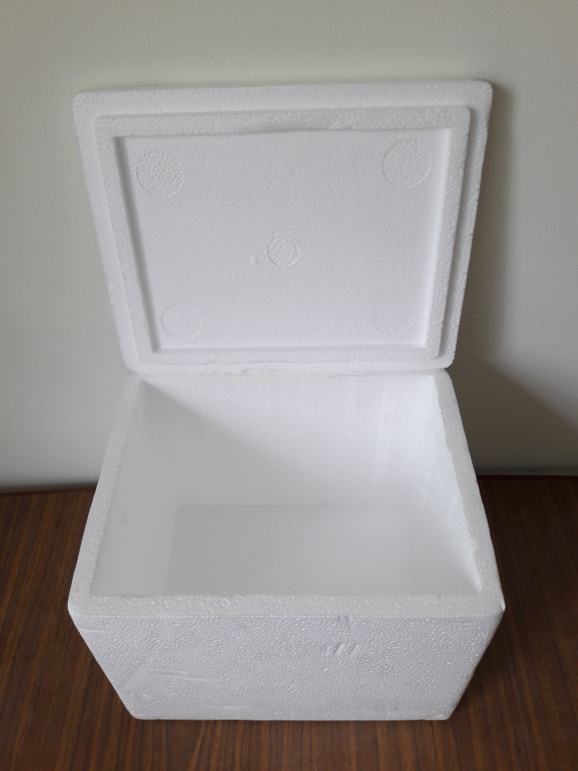 Styrofoam Box with Cover - Small (F), Furniture & Home Living, Home ...