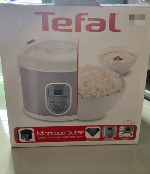 Tefal Micro-Computerised Rice Cooker RK1066 1.8L, TV & Home Appliances ...