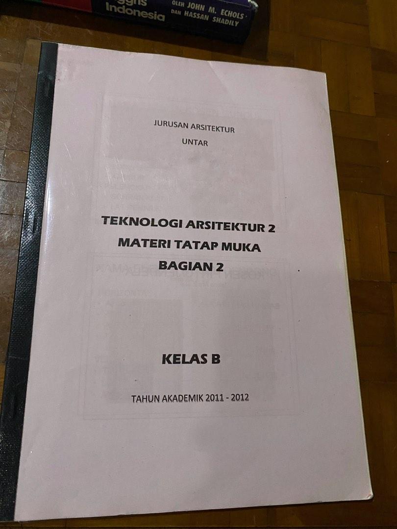 Teknologi Arsitektur 2, Buku & Alat Tulis, Buku di Carousell