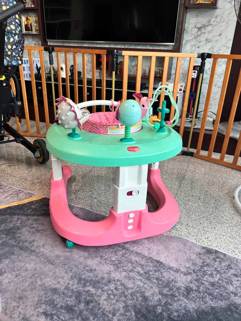 Tinylove walker & 4 in 1 activity center - pink color, Babies & Kids ...