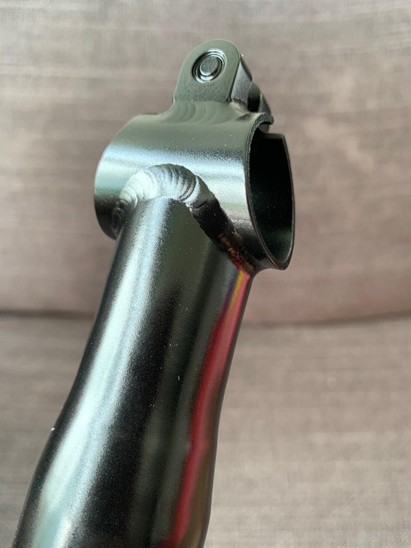 Titanium Stem for brompton Anodize chpt3 black, Sports Equipment ...