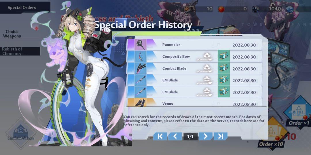 Tower of fantasy tof - Nemesis starter (Normal banner untouched), Video ...