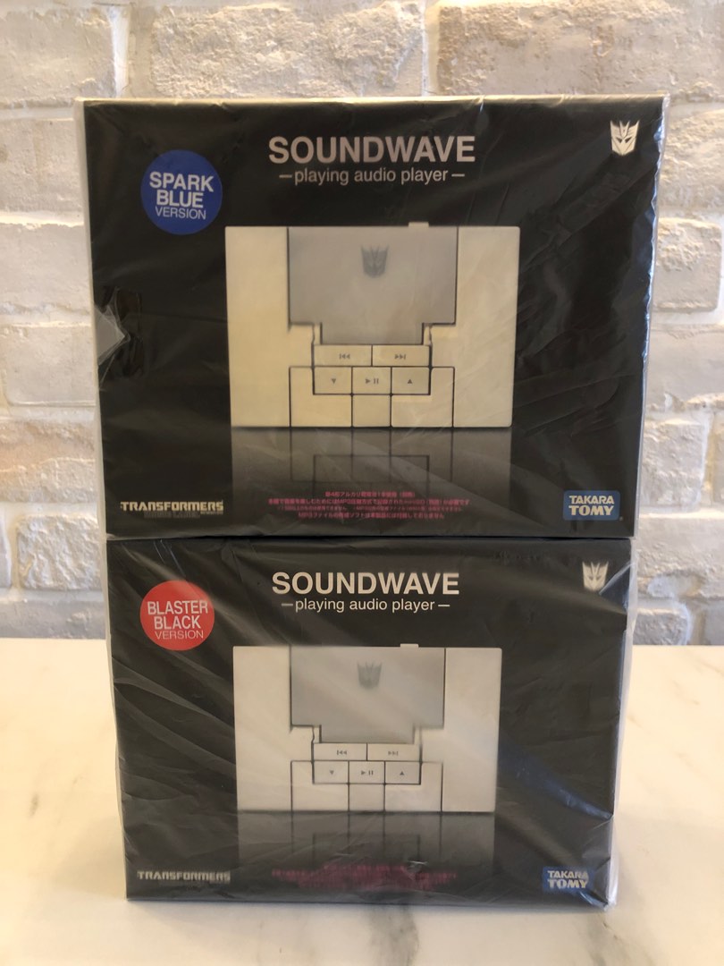 Transformers Music Label Soundwave wave Spark Blue & Blaster Black MP3 ...