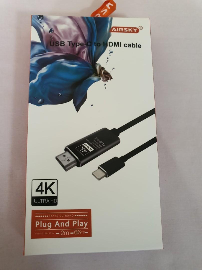 Type C to HDMI cable ( Phone to Monitor / TV Cable High Quality HD ...