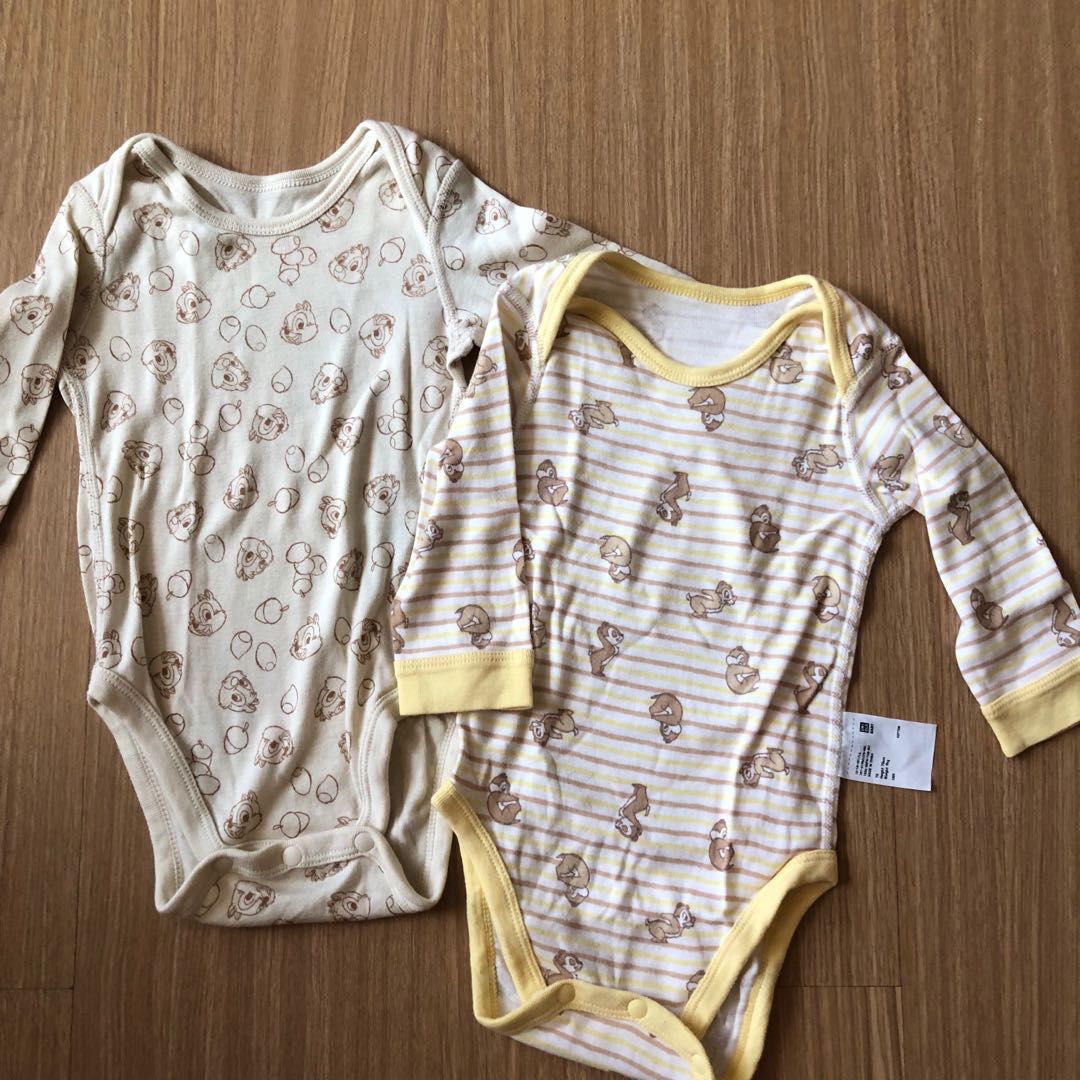 Uniqlo Disney Chip and Dale onesie set, Babies & Kids, Babies & Kids ...
