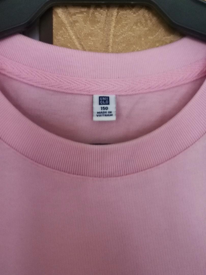 Uniqlo plain pink basic shirt, Women's Fashion, Tops, Shirts on Carousell