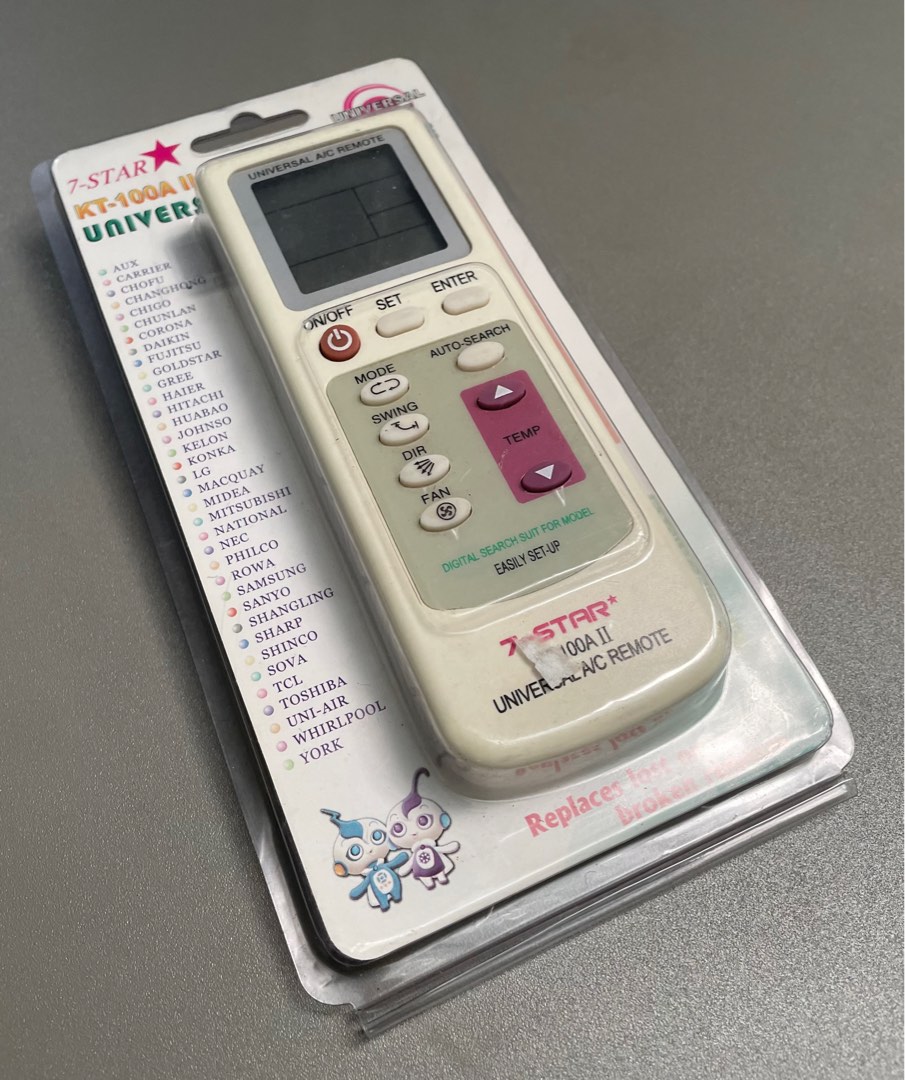 UNIVERSAL AIR CON REMOTE CONTROLLER, TV & Home Appliances, Air ...