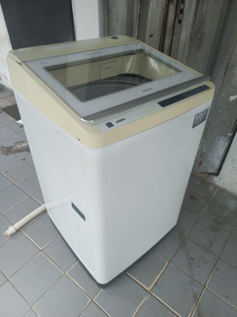 Used hitachi inverter washer 11.0kg, washing machine mesin basuh, fully ...