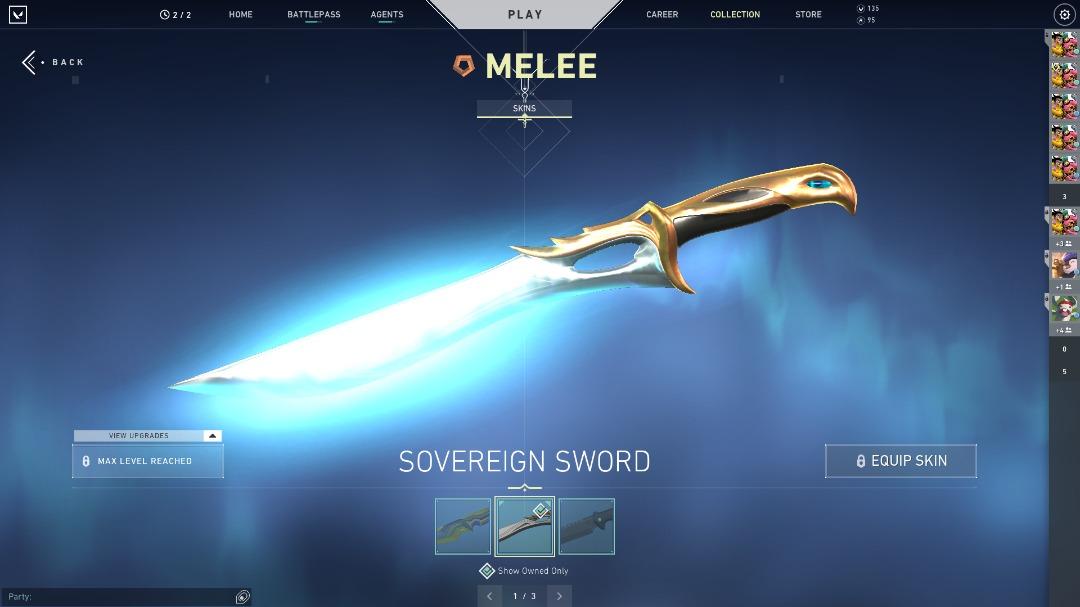 Valorant 4 skins op, marshal, sheriff, sov sword for jett mains, Video ...