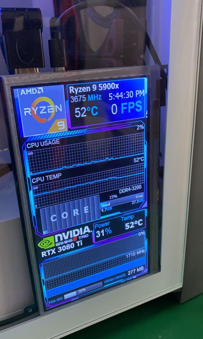 Gaming PC Very Ultra High End Gaming Rig 3080ti Ryzen 9 5900x 32GB RAM ...