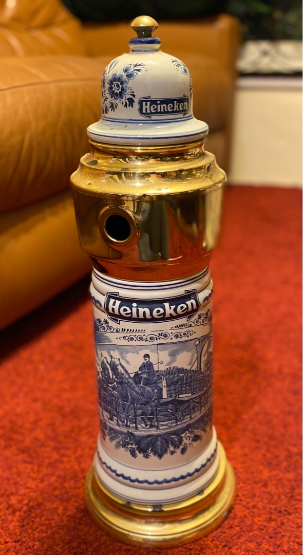 Vintage Large Delft Blue Beer tap - Heineken, Hobbies & Toys ...