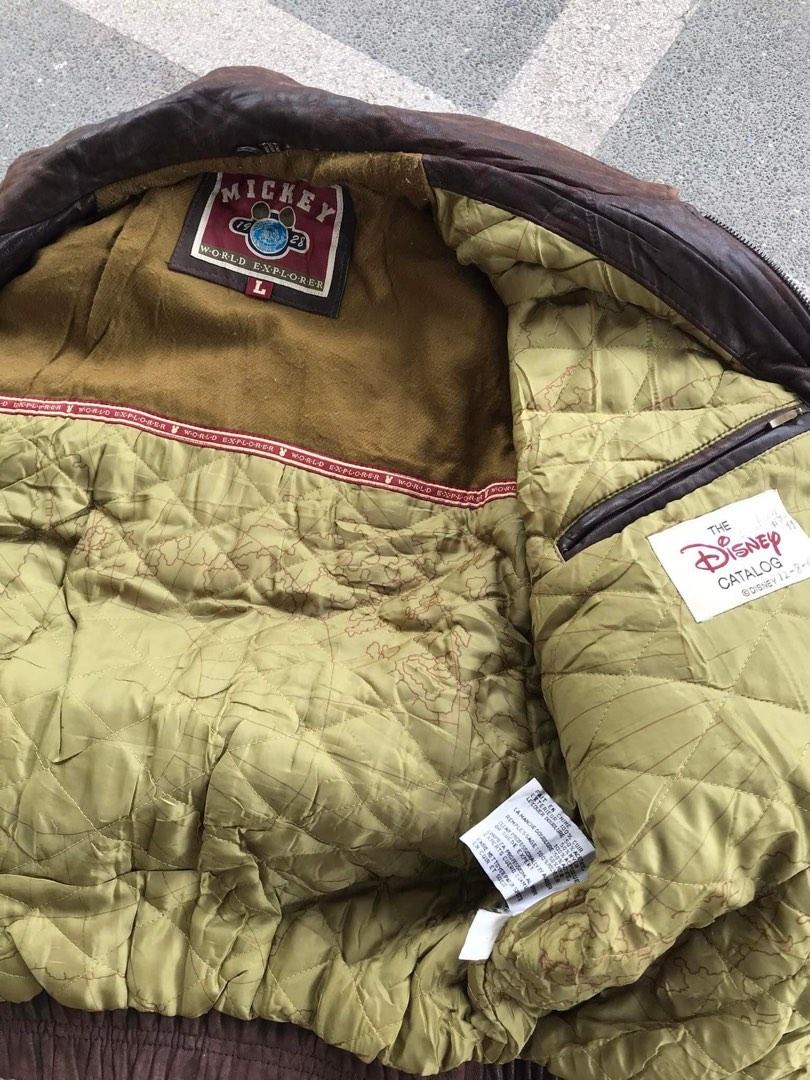 Vintage Mickey Mouse World Explorer Bomber Jacket, Women's Fashion ...
