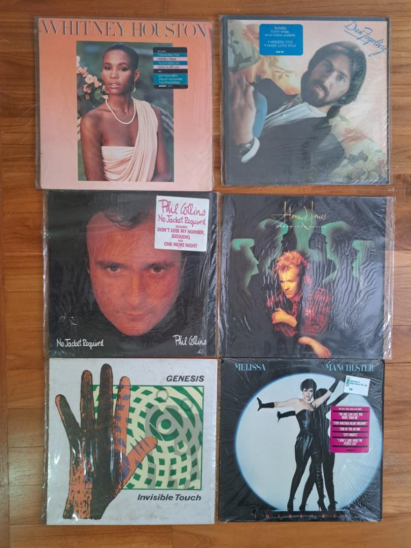 Vinyl LP Whitney Houston, Phil collins, Genesis, Howard Jones, Dan ...