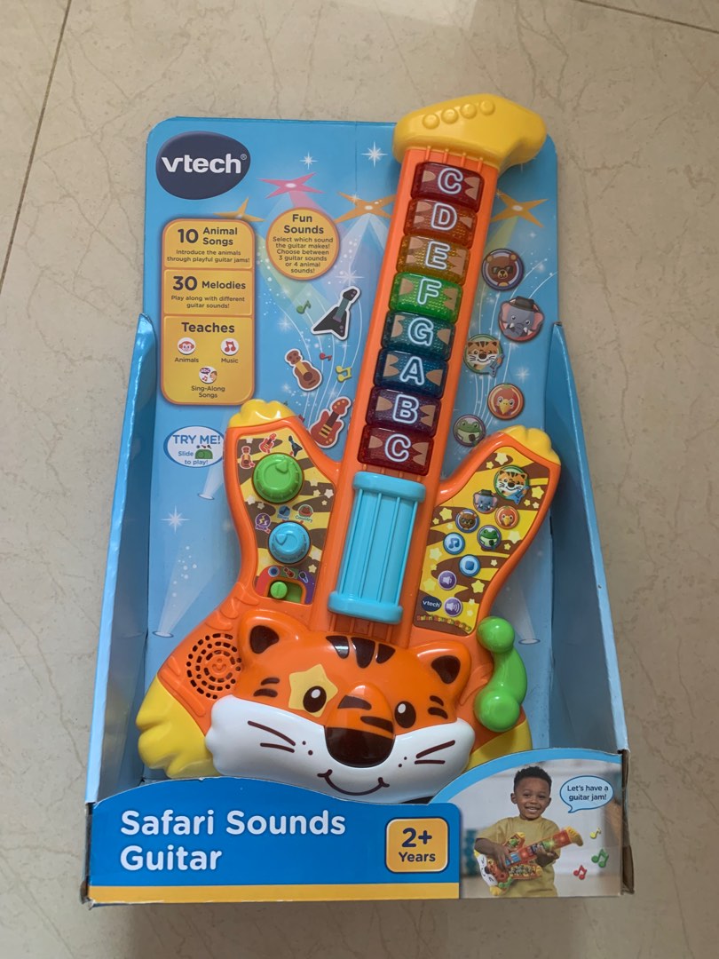Vtech safari sounds guitar, 兒童＆孕婦用品, 嬰兒玩具 - Carousell