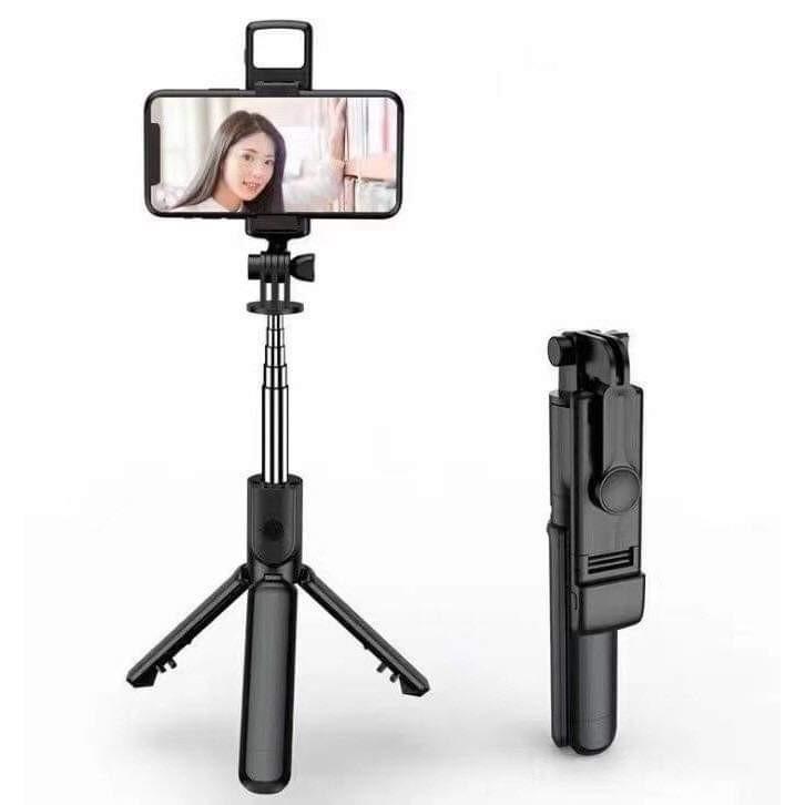 Wireless Remote Control Selfie Stick Integrated Tripod Mobile Phones