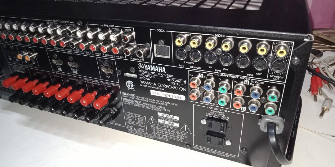 Yamaha RX-V663 7.2 Av Receiver, Audio, Soundbars, Speakers & Amplifiers ...