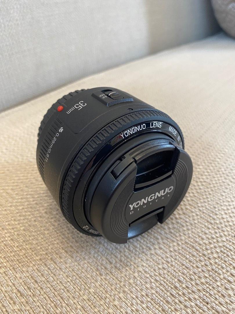 YONGNUO 35MM F2 Prime Lens for Canon, Photography, Lens & Kits on Carousell
