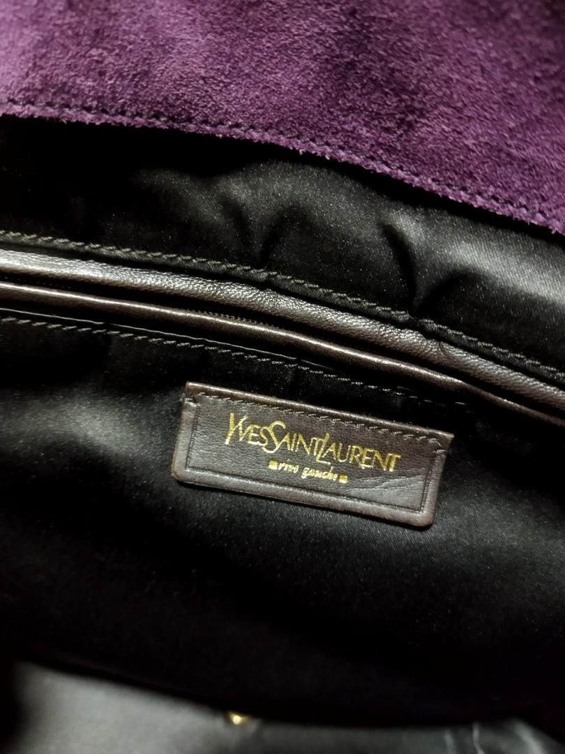 YSL Stamp Bag - Maroon, Luxury, Bags & Wallets on Carousell