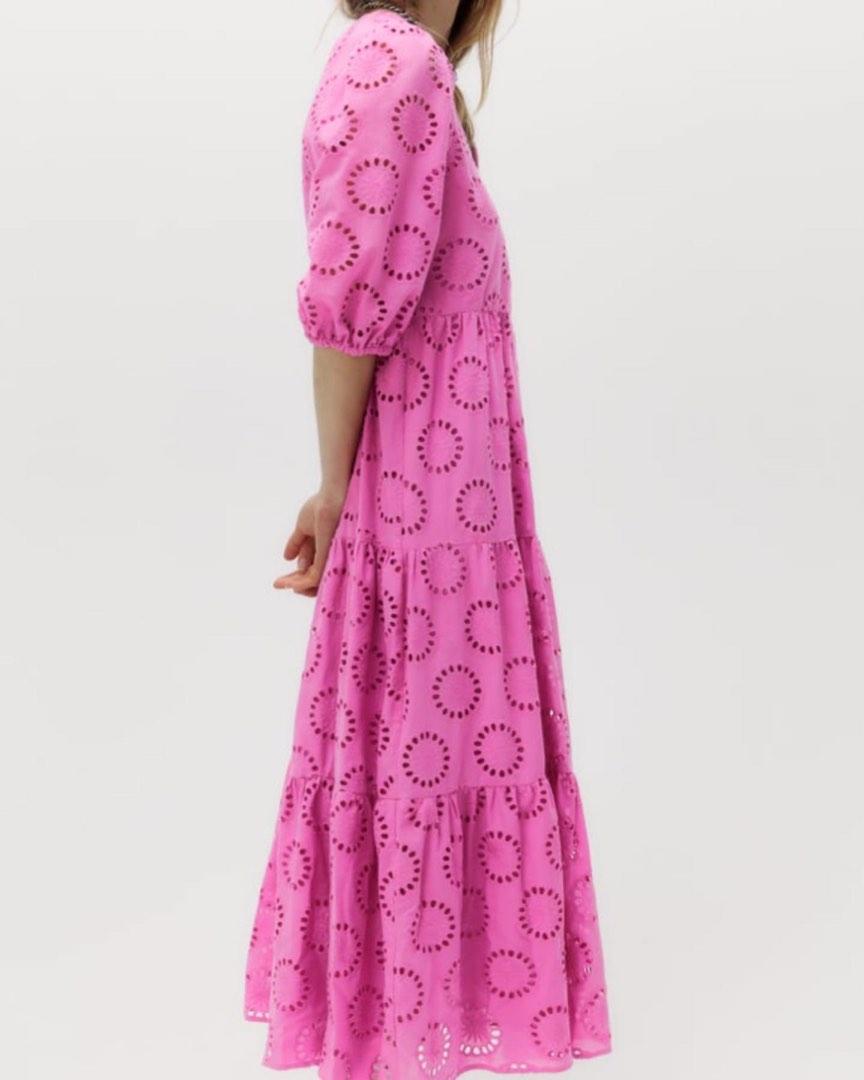 ZARA DRESS WITH CUTWORK EMBROIDERY, Women's Fashion, Dresses & Sets ...