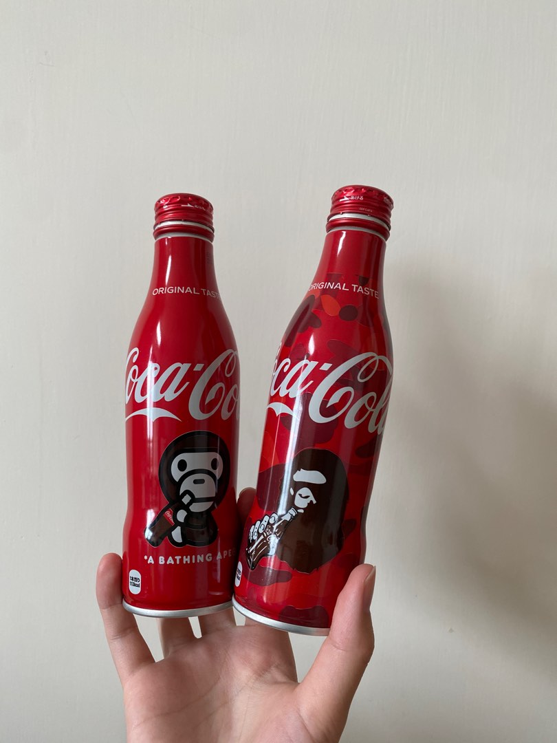 (已開及倒走) Coca Cola a bathing ape 特別版 聯乘 可口可樂 baby milo 鋁罐 鋁樽, 興趣及遊戲, 收藏品 ...