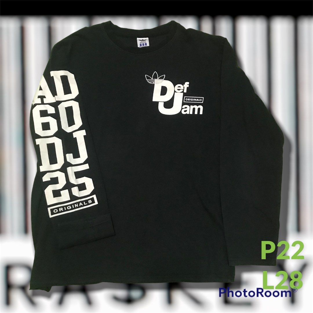 Adidas X DefJam Records Original, Men's Fashion, Tops & Sets, Tshirts ...