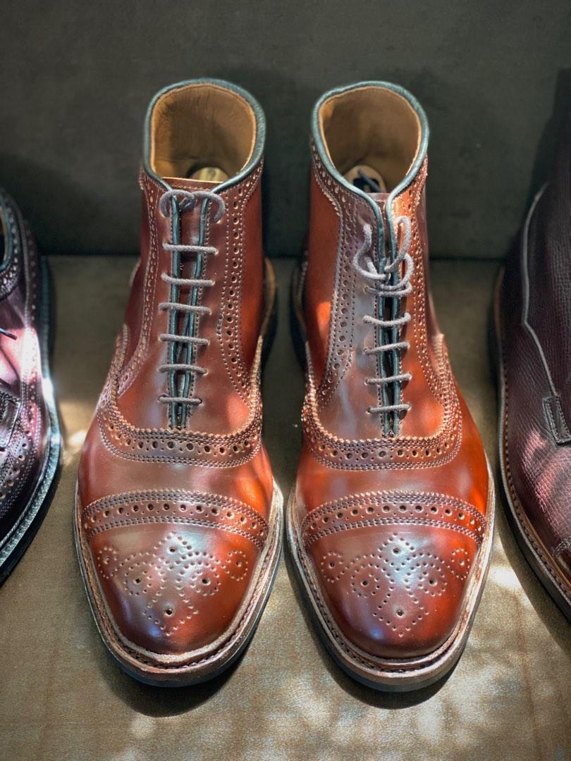 Allen Edmonds "Hamilton" Shell Cordovan Chili captoe oxford brogue ...