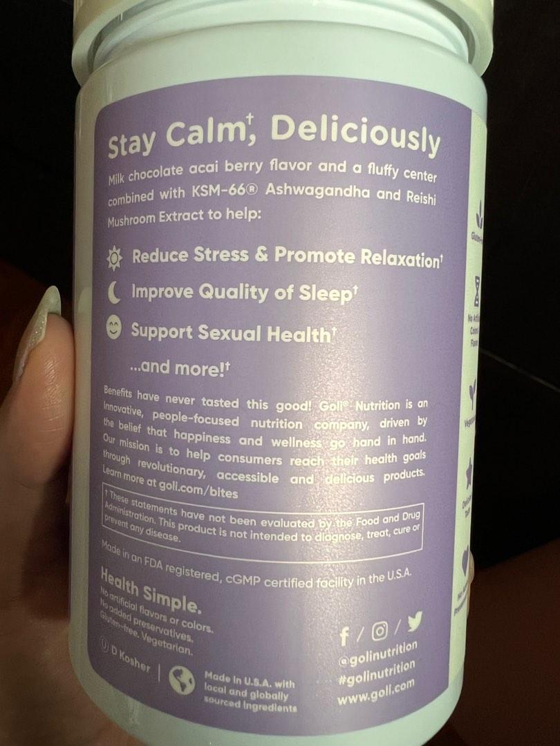 AUTHENTIC GOLI CALM BITES, Health & Nutrition, Health Supplements ...