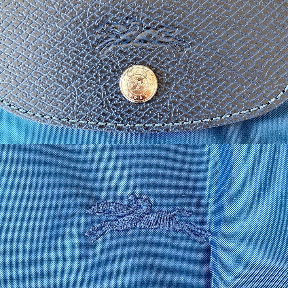 Authentic LONGCHAMP Ocean Blue Le Pliage Small Long Handle Shoulder Bag ...