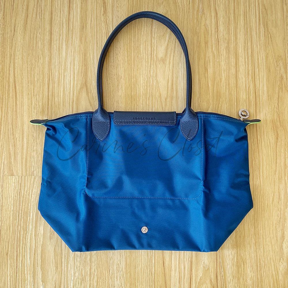 Authentic LONGCHAMP Ocean Blue Le Pliage Small Long Handle Shoulder Bag ...
