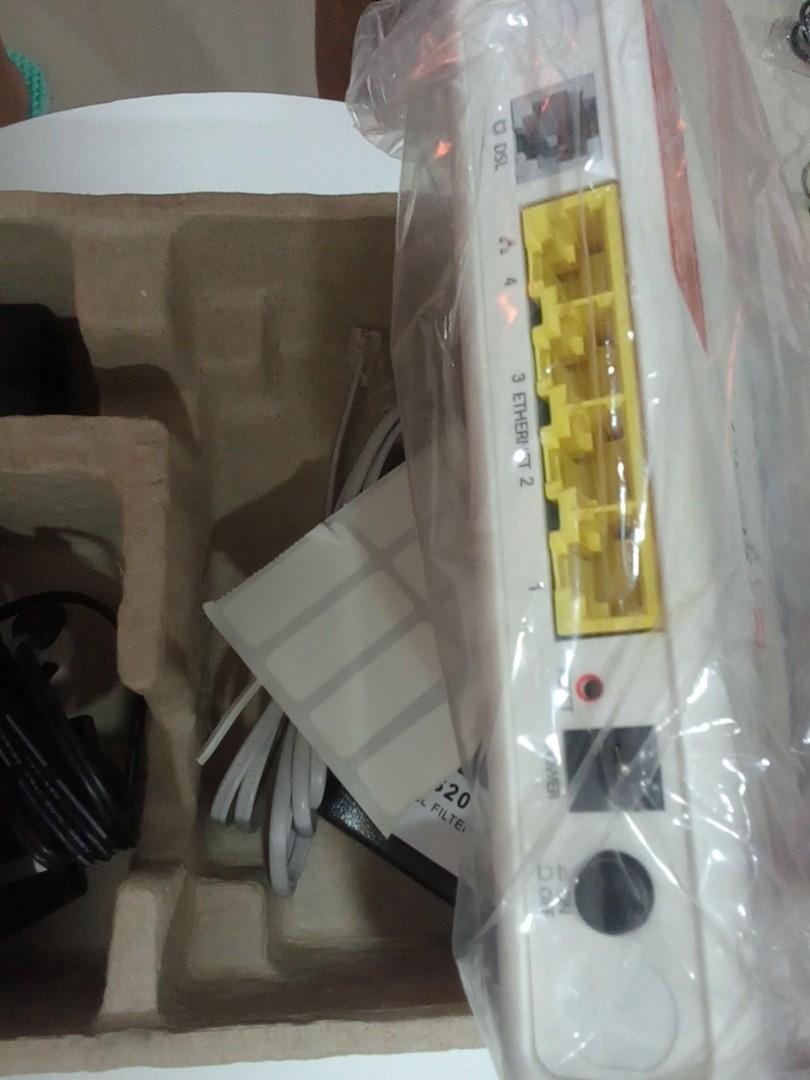 Aztech 4 port ADSL 2/2+ ethernet modem router, Computers & Tech, Office ...