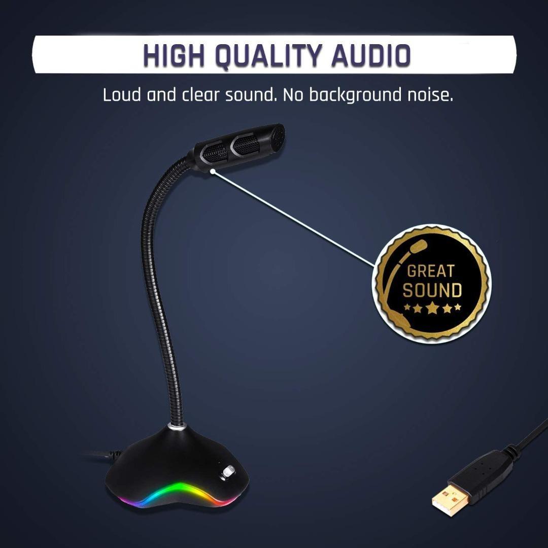 [B1080] KLIM Rhapsody + Gaming RGB Desktop USB Microphone + Best Sound ...