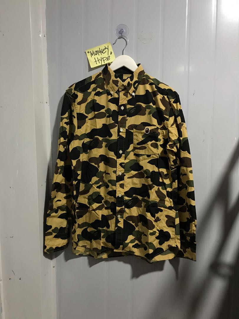 BAPE camou long sleeve, Men's Fashion, Tops & Sets, Tshirts & Polo ...