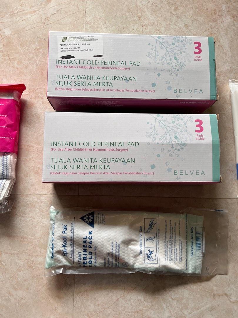 Belvea Instant Cold Perineal Pad + 1 Epi Kool Ice Pad + Mesh Panties ...