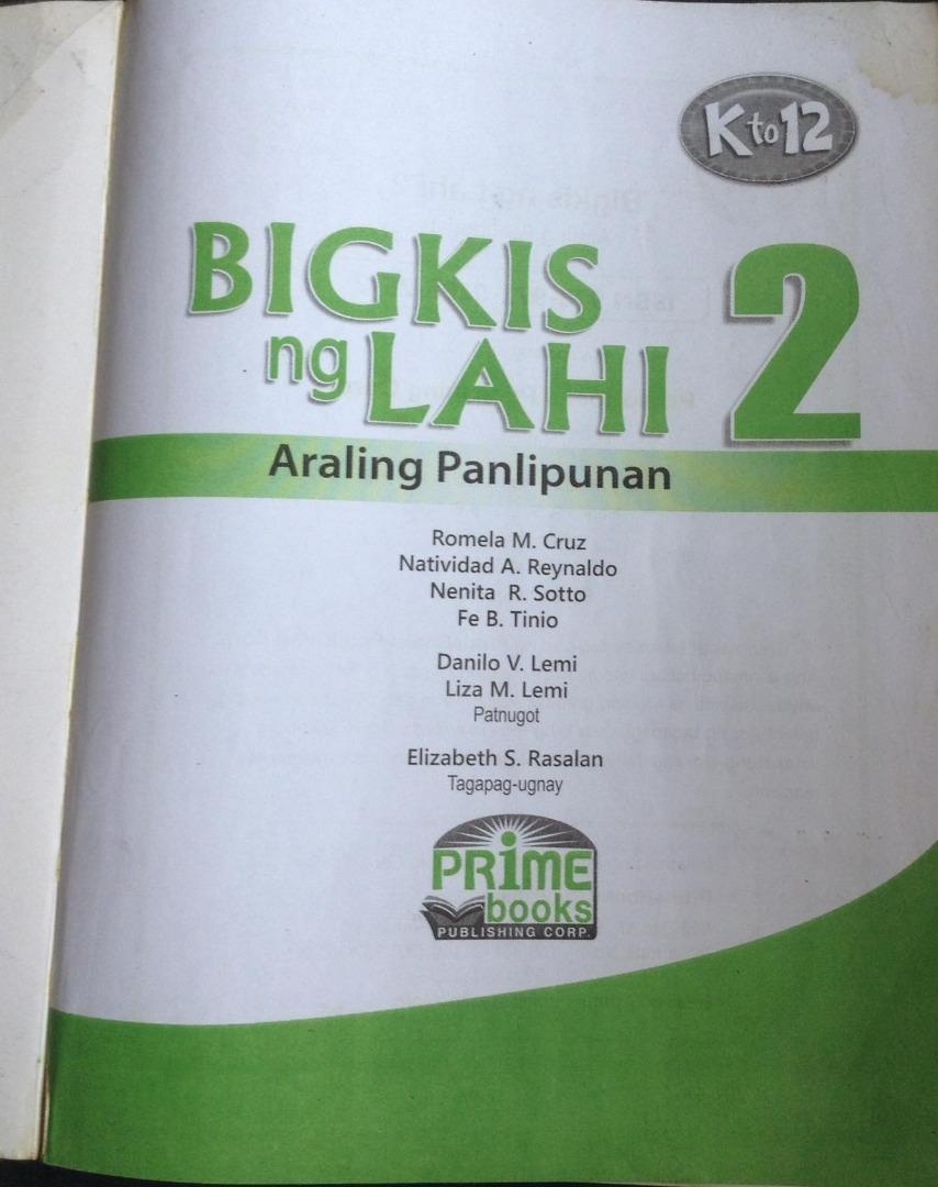 Bigkis ng Lahi 2 K to 12, Hobbies & Toys, Books & Magazines, Textbooks ...