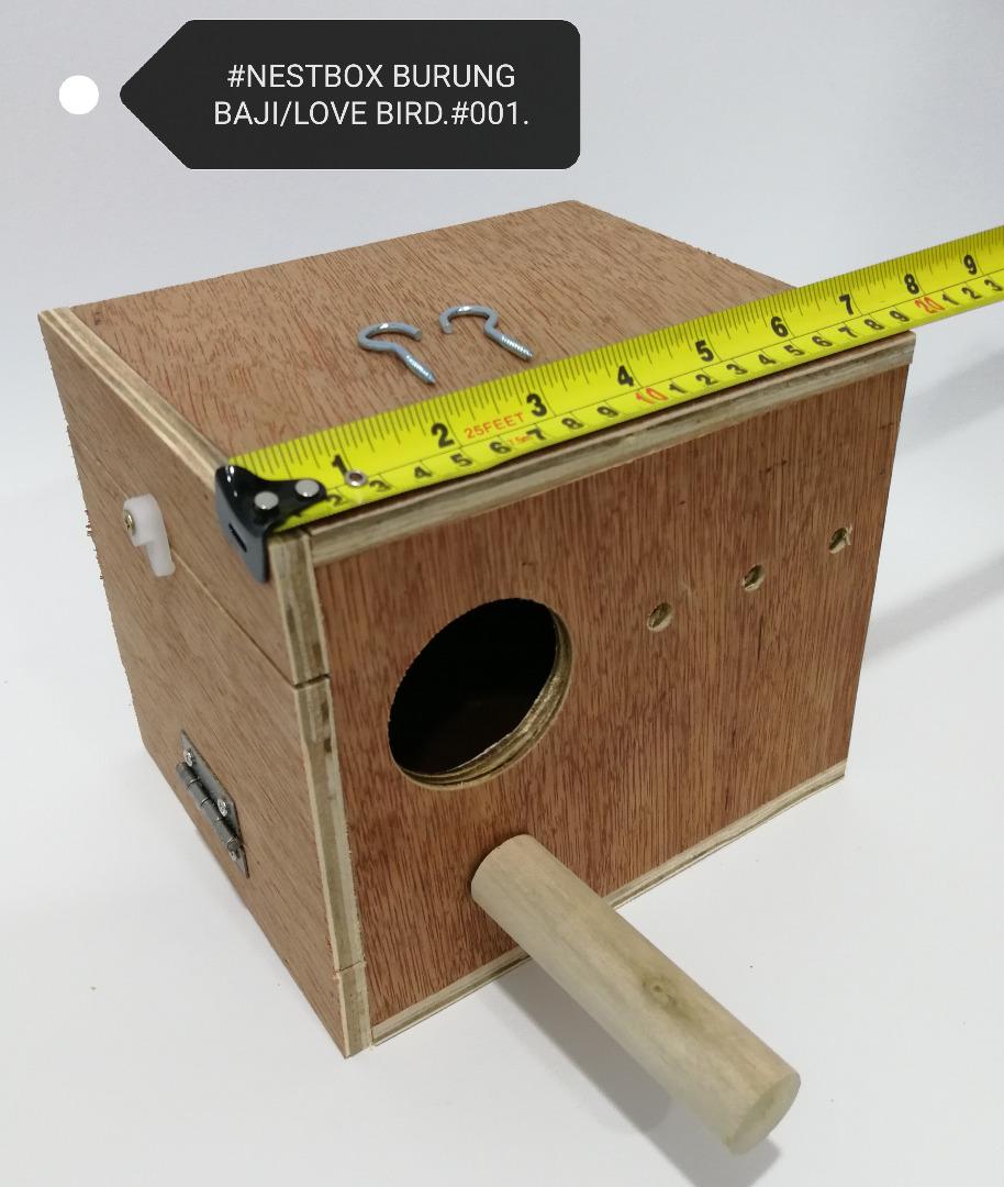 Bird NestBox Kotak Telur Sarang Burung Baji Budgie Lovebird Cockatiel ...