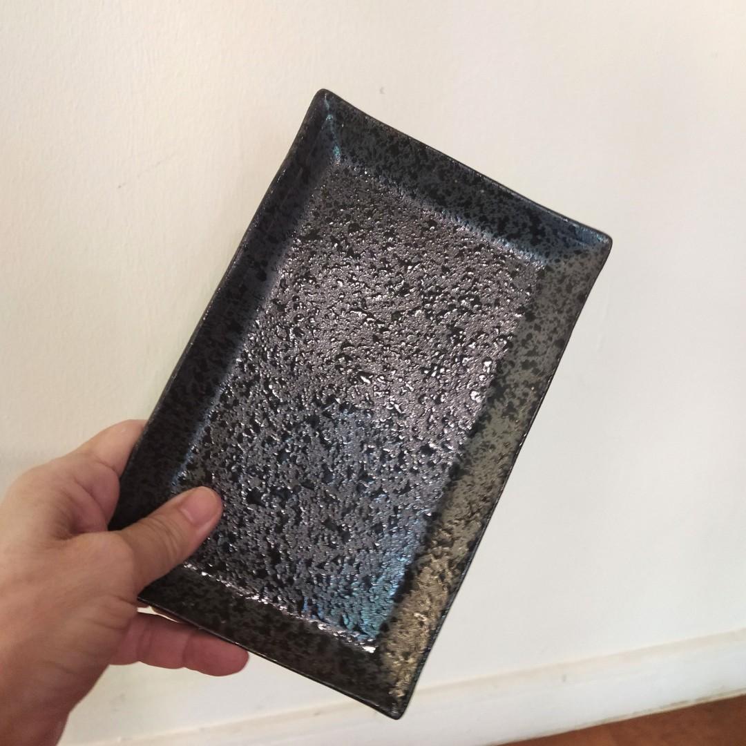 Black Rectangular Ceramic Tray / Plates, Furniture & Home Living ...